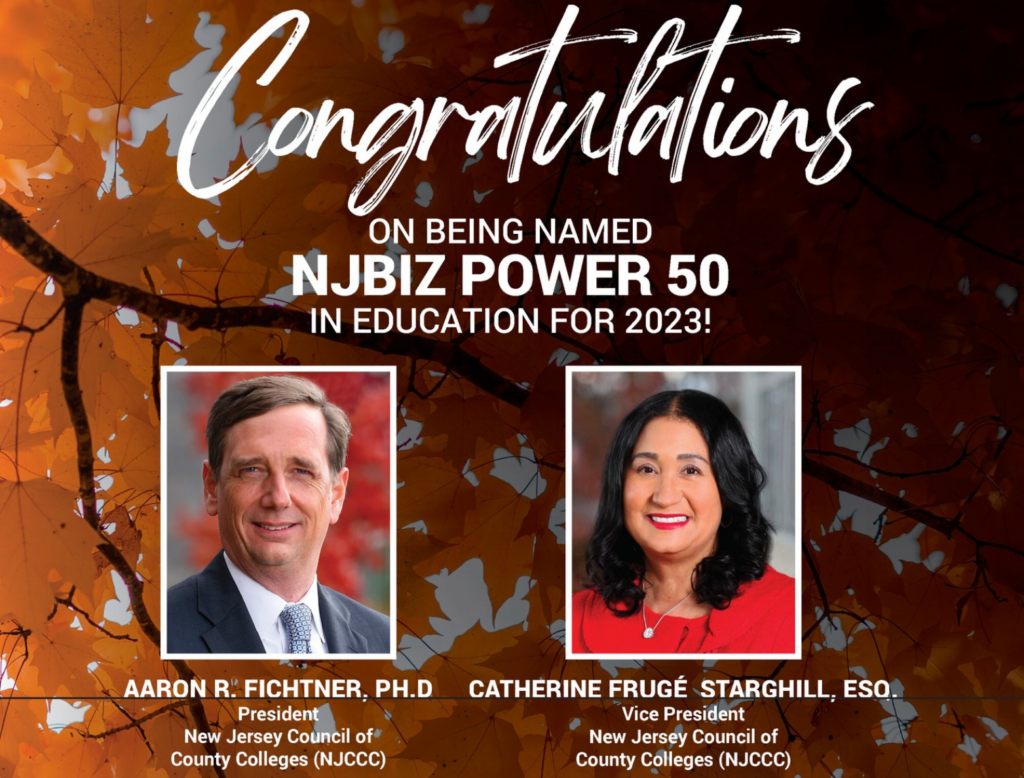 NJCCC President Aaron Fichtner and Vice President Catherine Frugé ...