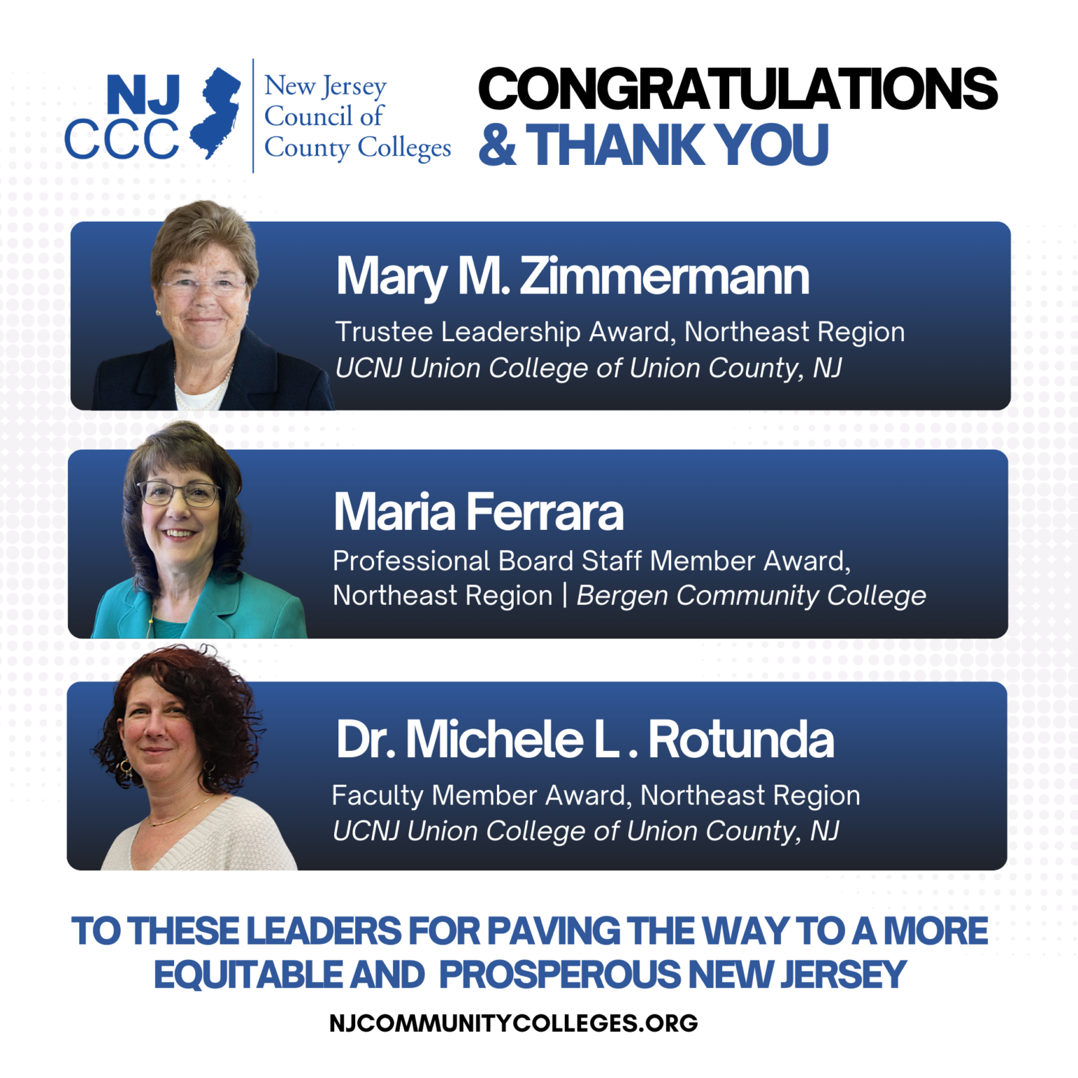 Three New Jersey Community College Leaders and Innovators Honored by ...