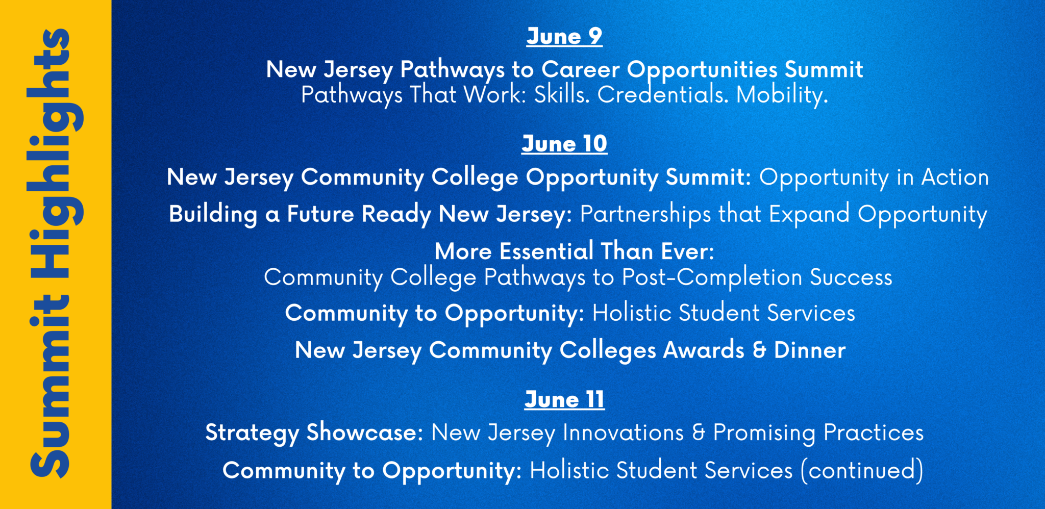 Opportunity in Action: The 3rd Annual New Jersey Community College ...